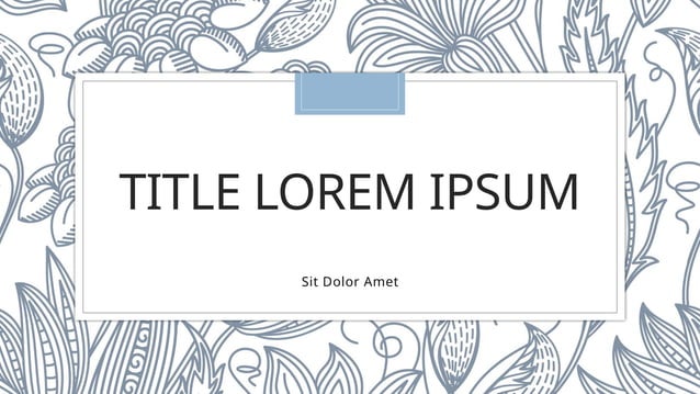 Title Lorem Ipsum flower backround for presentation.pptx