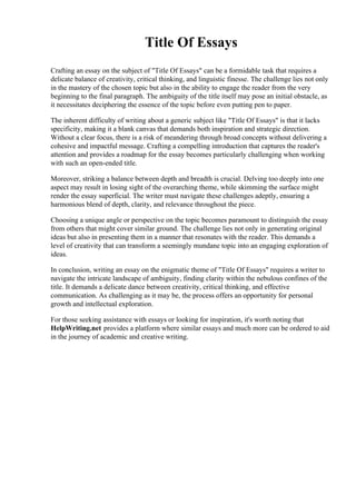 Title Of Essays.pdf