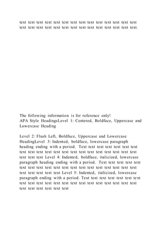 TITLE OF PAPER – IF MORE THAN ONE LINE,USE INVERTED PYRAMID FORM | DOCX