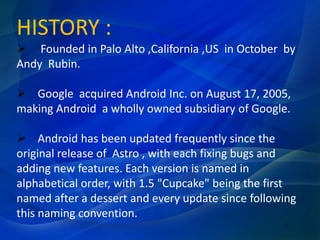 android OS | PPT | Free Download