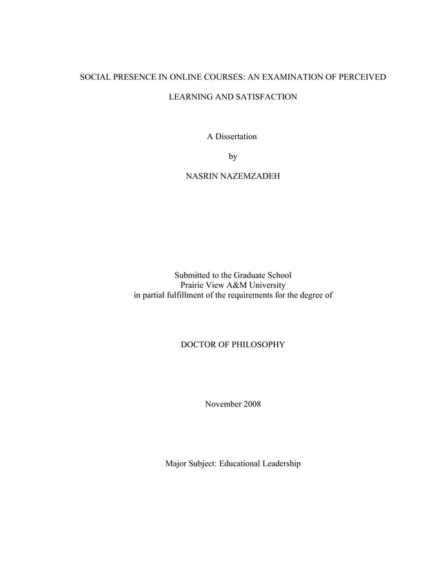Nasrin Nazemzadeh, DissertationTitle page, Abstract, and Table of ...