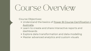 Title Power BI Course Certification Subtitle Empowering Data-Driven ...