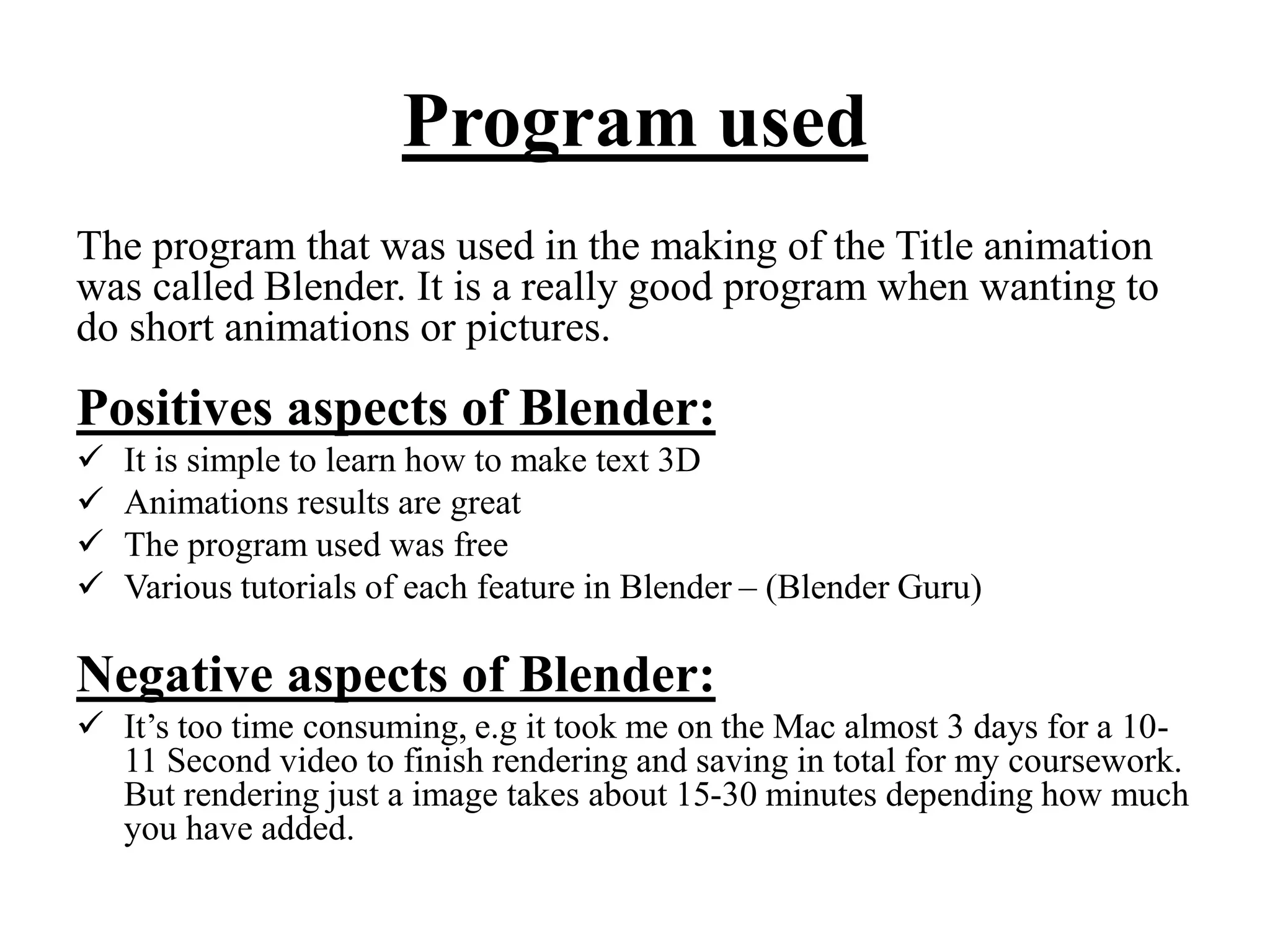 Title Design - Animation Process | PPTX | Computer Animation | Computer ...