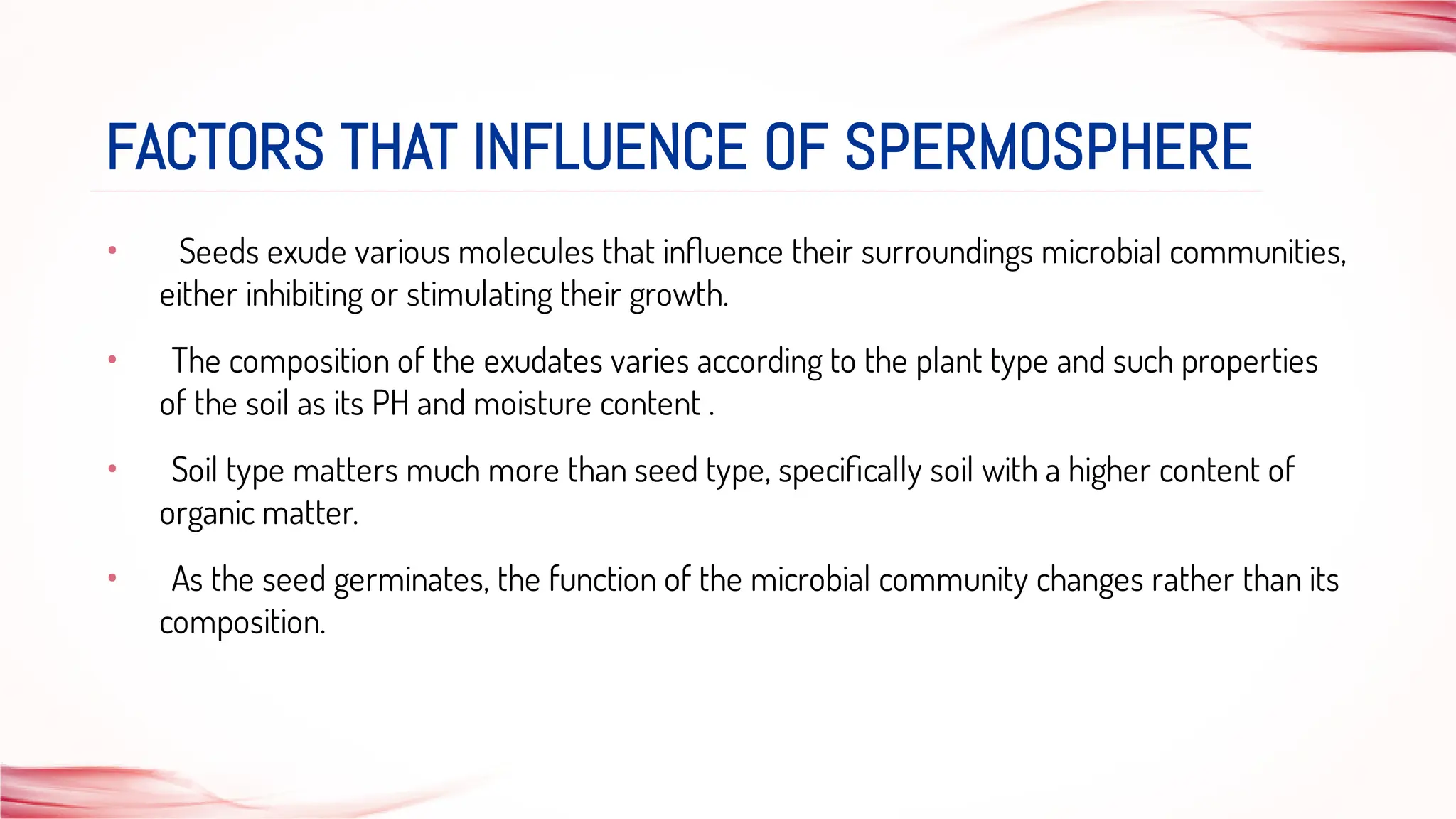SPERMOSPHERE SOIL AND AGRICULTURAL MICROBIOLOGY | PDF