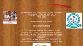 SPERMOSPHERE SOIL AND AGRICULTURAL MICROBIOLOGY | PDF