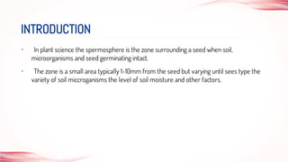 SPERMOSPHERE SOIL AND AGRICULTURAL MICROBIOLOGY | PDF