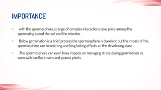 SPERMOSPHERE SOIL AND AGRICULTURAL MICROBIOLOGY | PDF