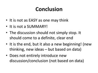 Title, problem statement & conclusion | PPT
