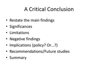 Title, problem statement & conclusion | PPT