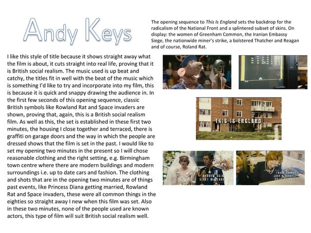 Opening shots to British FIlm | PPT