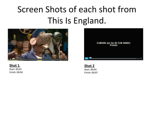 Opening shots to British FIlm | PPT