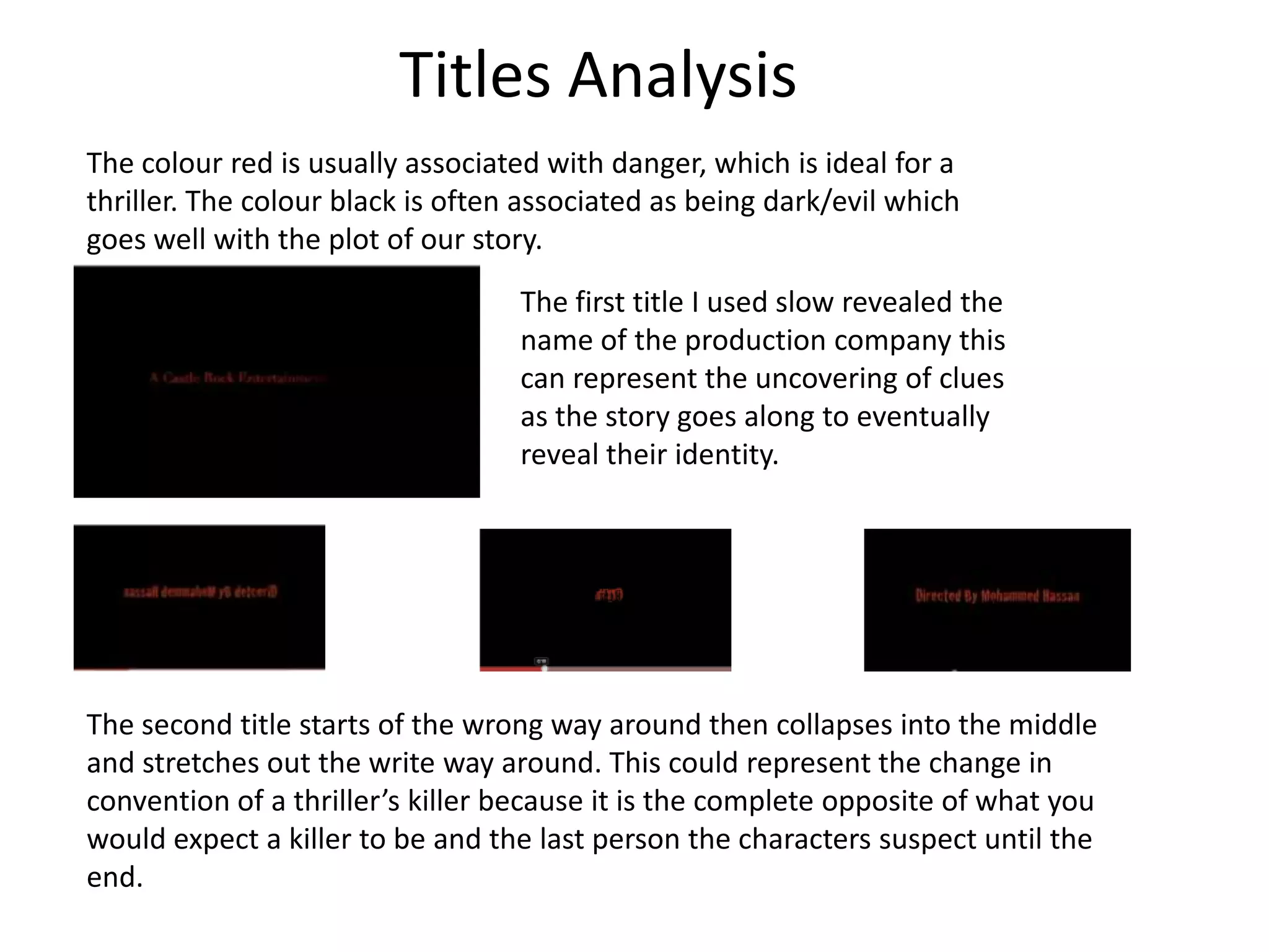 Titles analysis | PPT