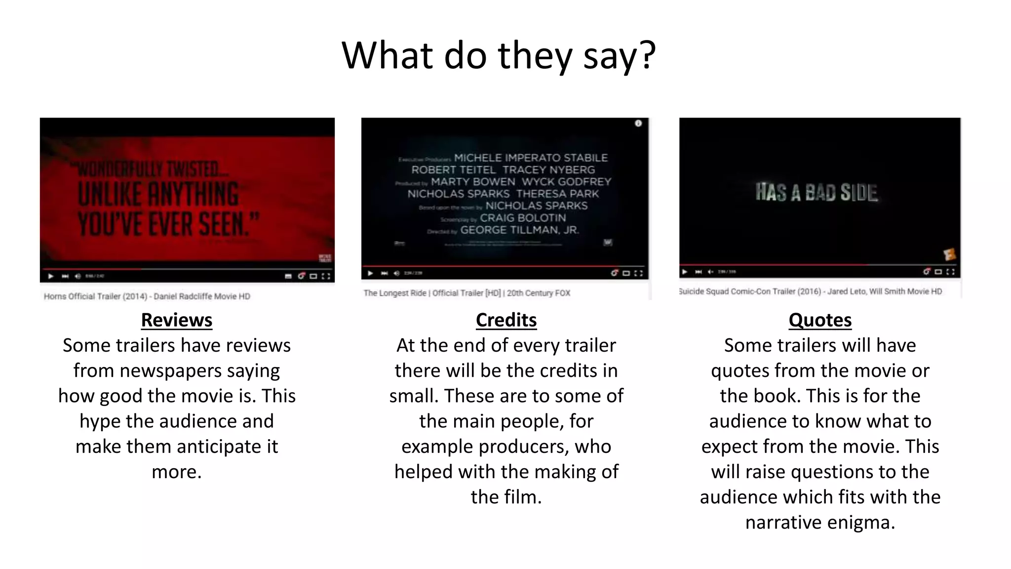 Titles and credits | PPTX