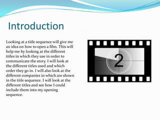 Title sequence | PPT