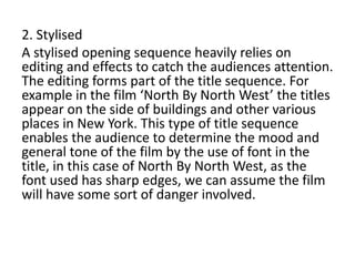 Title Sequence Techniques | PPTX