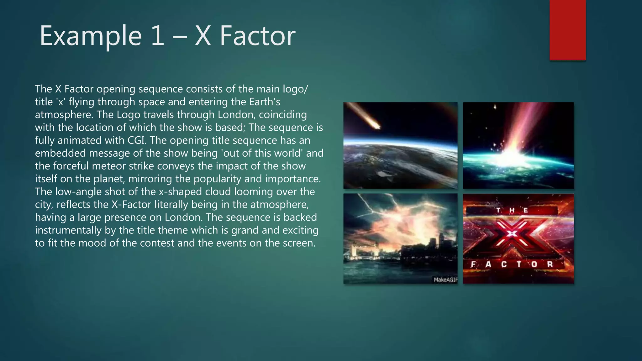 Reality TV Show Title Sequence Research | PPTX