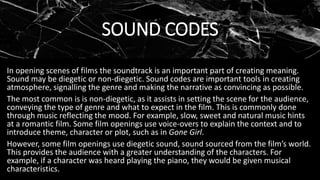 Title sequence codes and conventions | PPTX