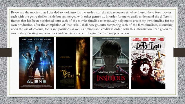 Title sequence analysis | PPT