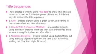 Title sequence analysis | PPT