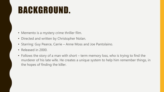 Title Sequence Analysis | PPTX