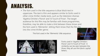 Title Sequence Analysis | PPTX
