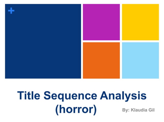 Title sequence analysis (horror) | PPT
