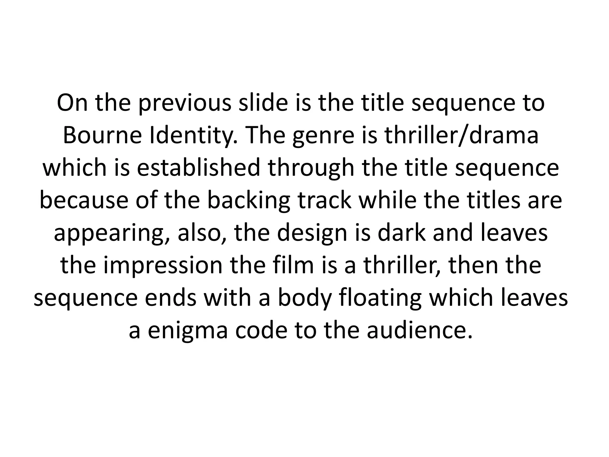 Title sequence analysis media | PPTX