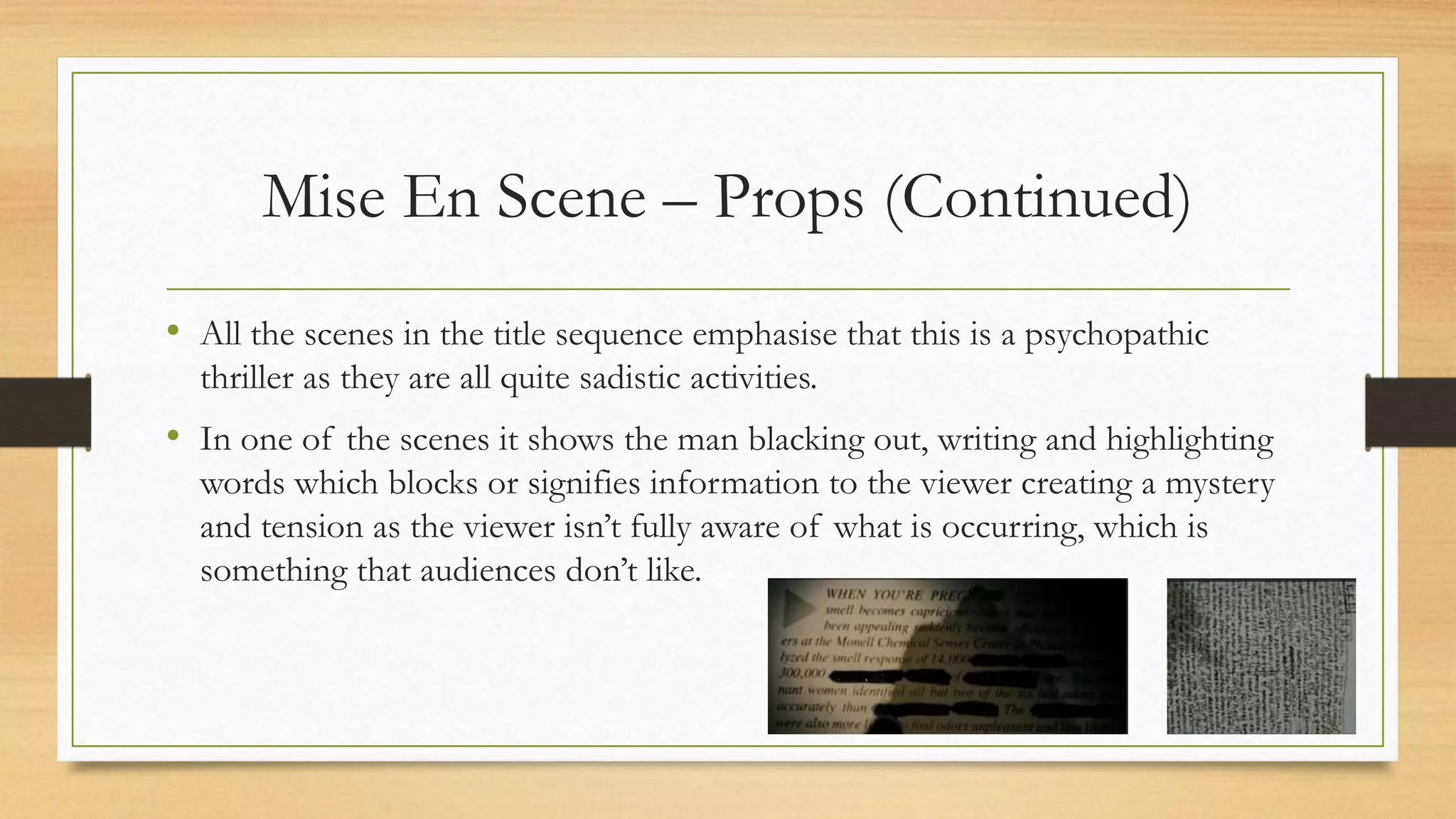 Title Sequence Analysis of Se7en | PPTX