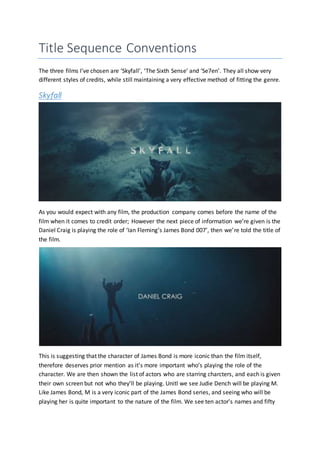 Title sequence conventions | DOCX