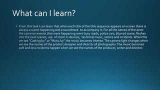 Title sequence deconstruction | PPTX