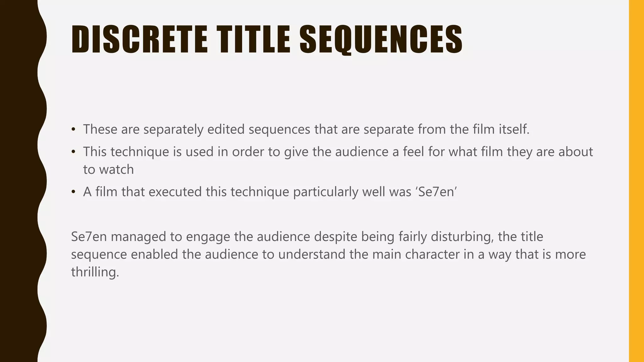 Title sequences | PPT