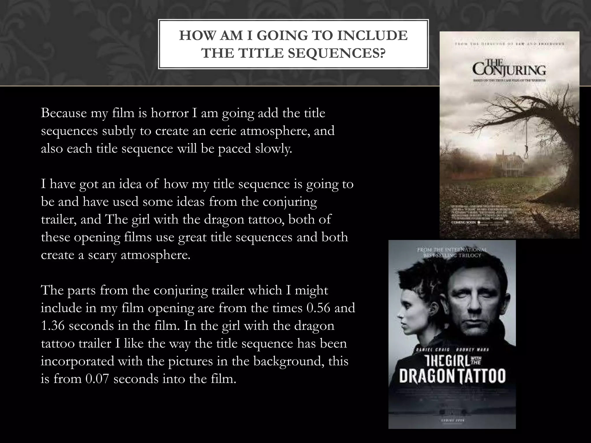 Title sequences and soundtrack presentation | PPTX | Soundtracks, TV and Showtunes | Music