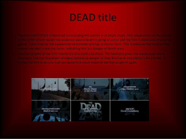 Horror film title sequence - quikbatman