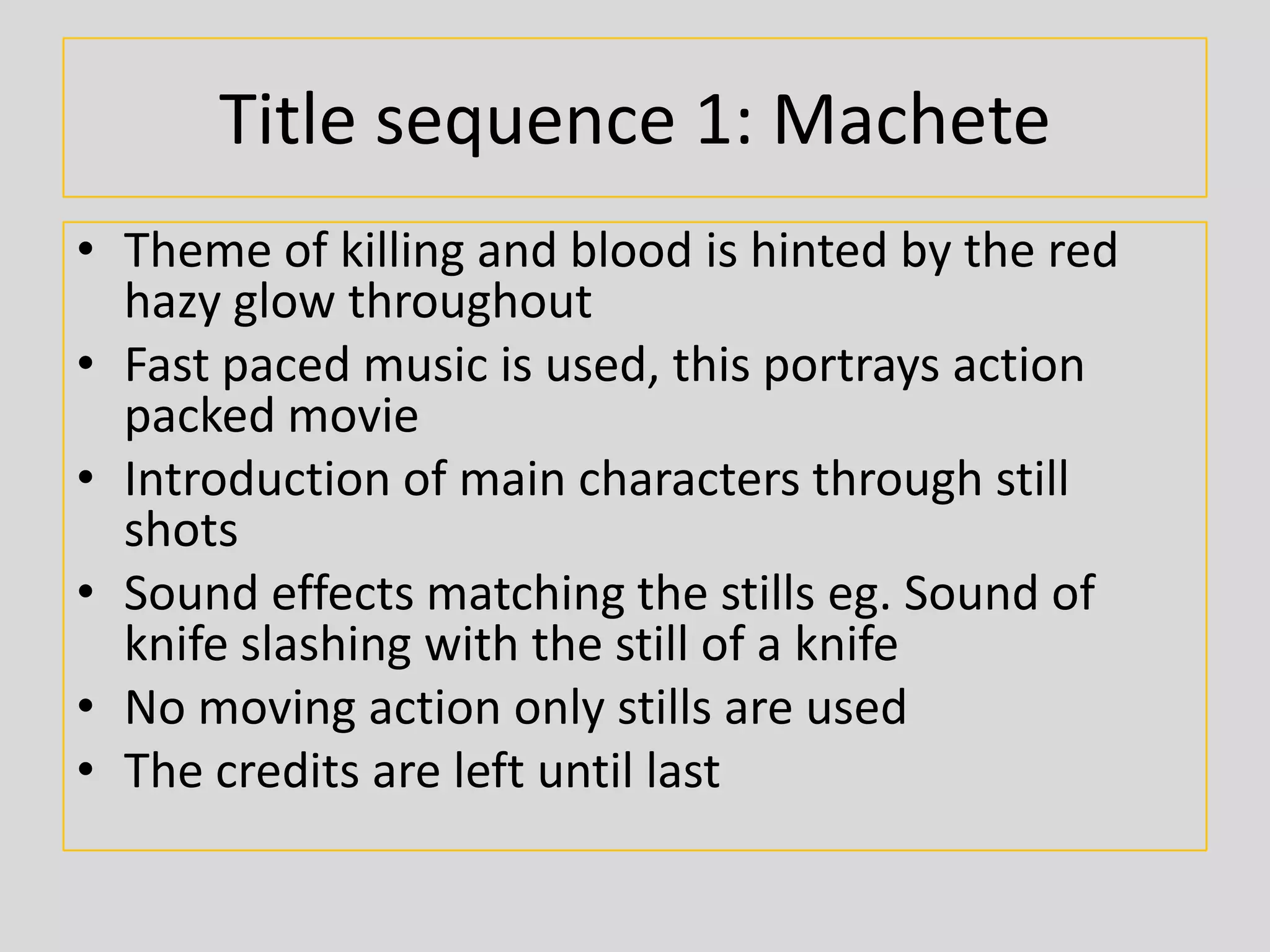 Title sequences powerpoint for blog | PPTX | Video Production | Content Production