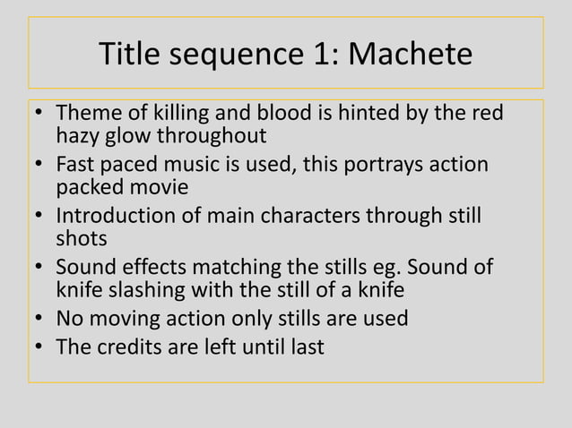 Title sequences powerpoint for blog | PPTX | Video Production | Content Production