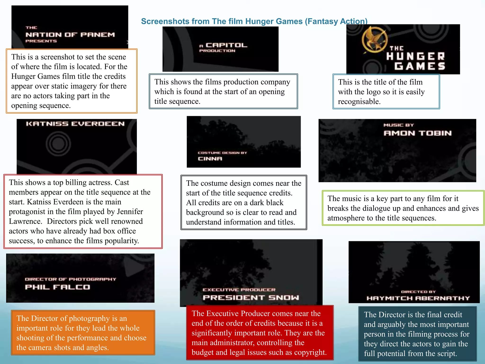 Title sequences ppt | PPTX