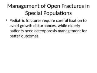 Management of open fractures power point presentation | PPTX