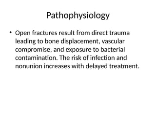 Management of open fractures power point presentation | PPTX