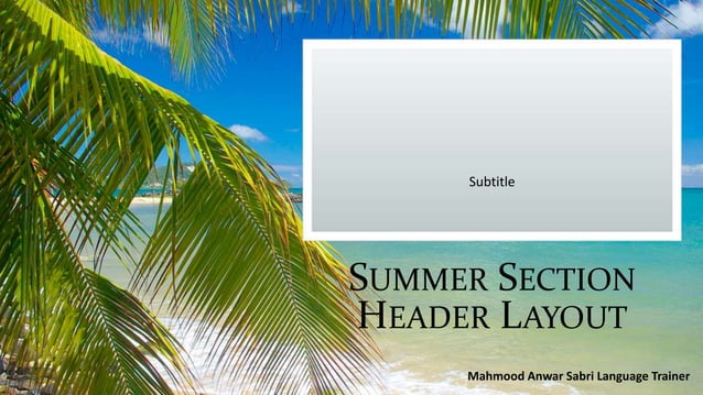 Title Slide Layout.ppt, presentation sample | PPT