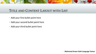 Title Slide Layout.ppt, presentation sample | PPT