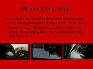 Titles & opening sequence analysis se7en | PPTX