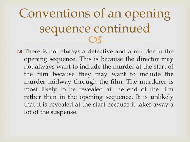 Titles & opening sequences | PPTX