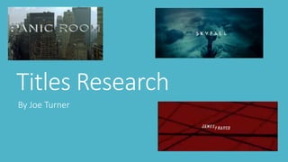 Titles research | PPTX