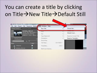 Titles tutorial | PPT