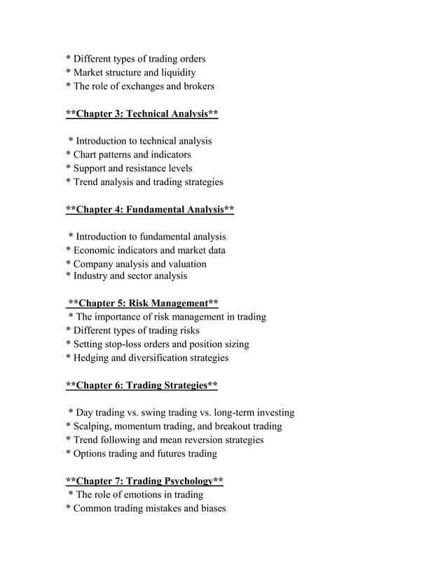 Ultimate Guide to Trading | DOCX | Business Accounting & Finance | Business