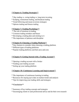 Guide to Trading A Overview | PDF