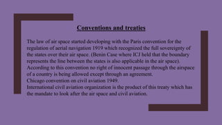 Title to Territory, Air space, Outer space and Water | PPTX | Air ...