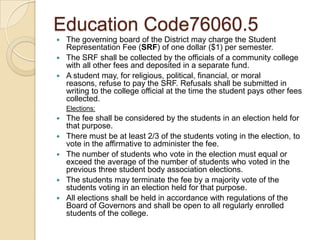 Title v ed code | PPTX