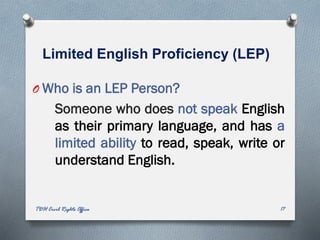 Title VI Slides | PDF