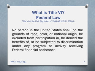 Title VI Slides | PDF